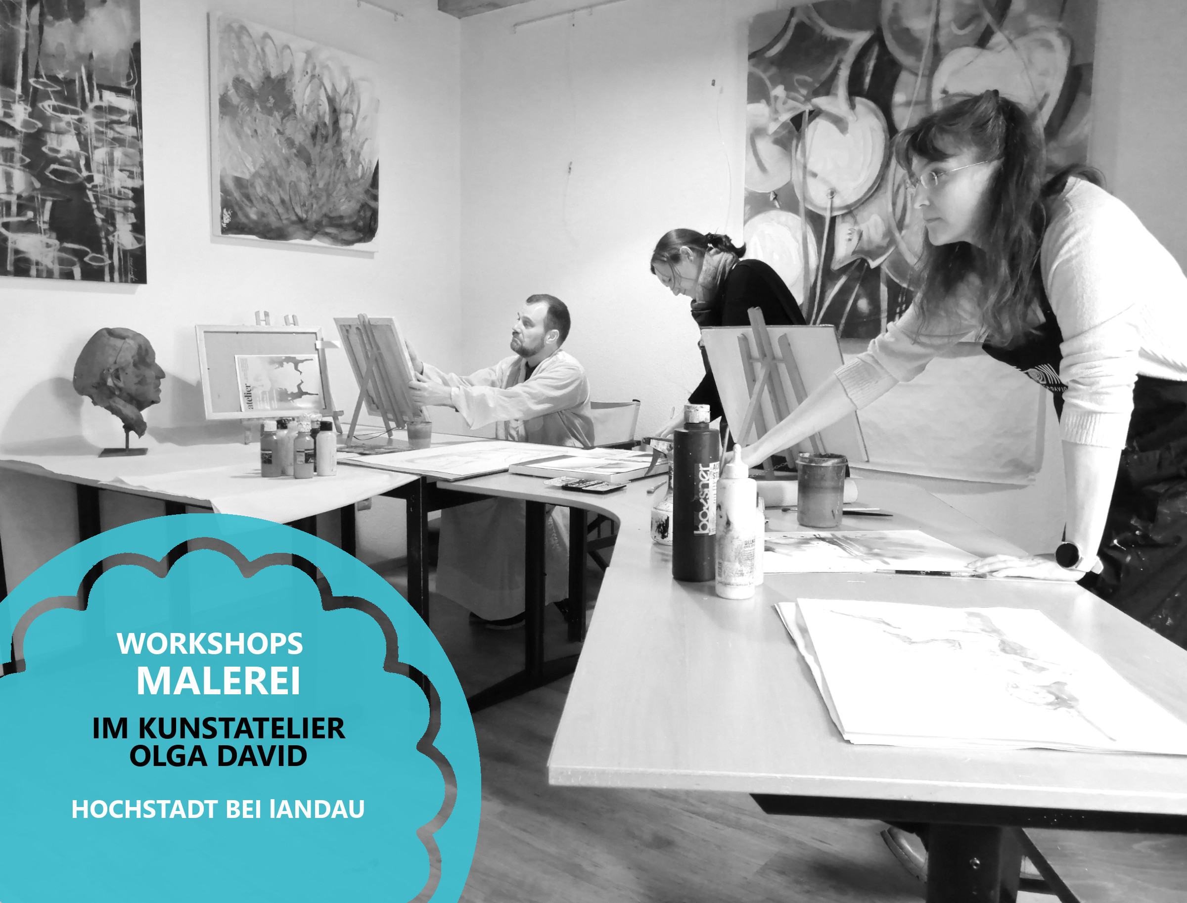 Malkurse und Workshops mit Olga David